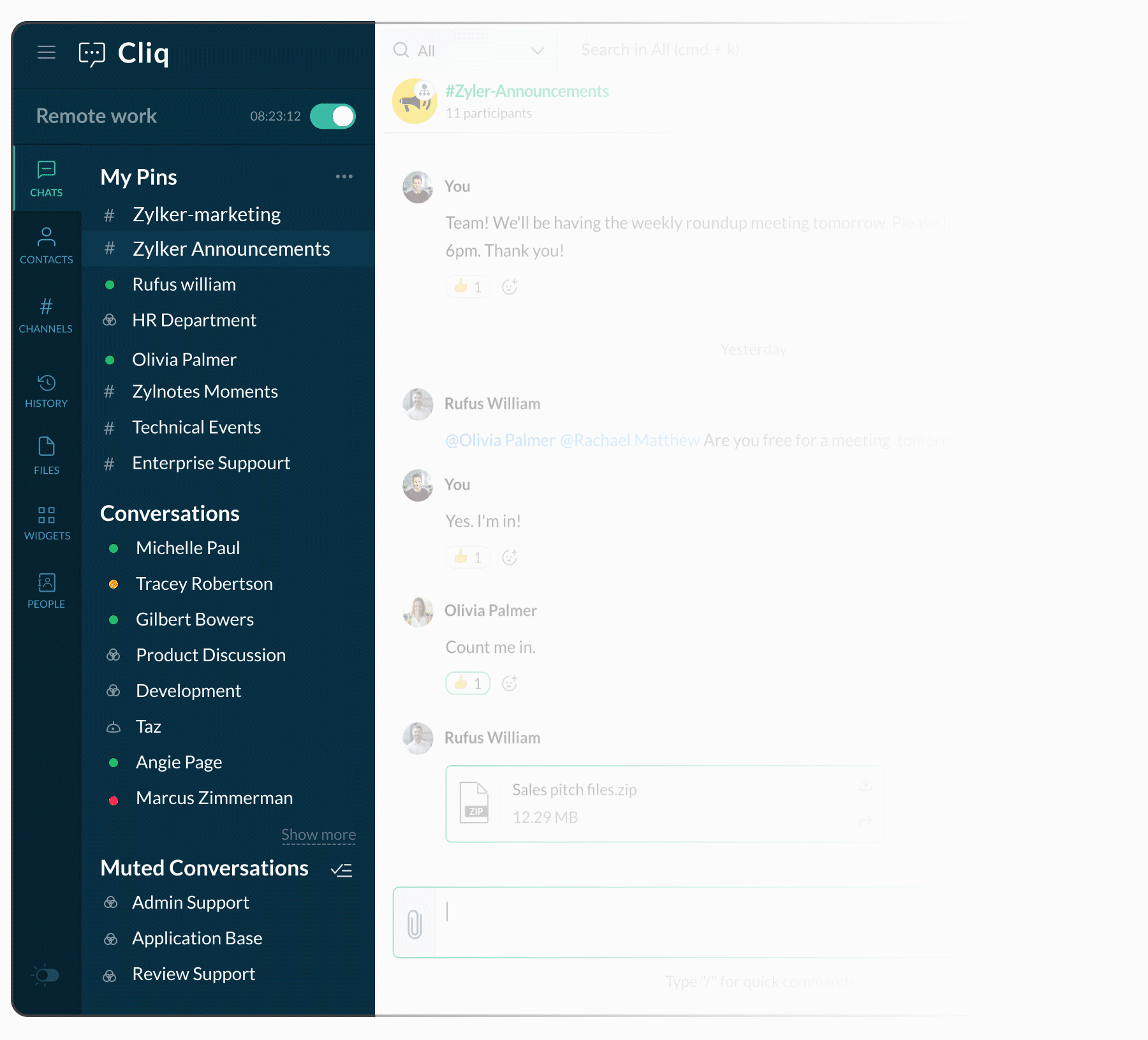 Easily find your way around in Cliq with the all new navigation sidebar ...