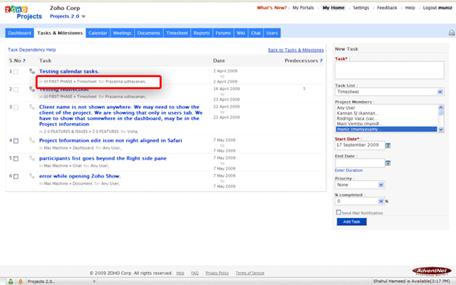 Zoho Projects : All Task Lists View and Few Enhancements - Zoho Blog