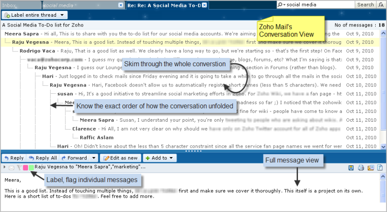 See 'Exactly' How Conversations Unfold With Zoho Mail - Zoho Blog