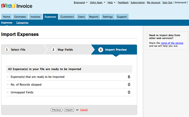 New in Zoho Invoice: Import/Export of Expenses - Zoho Blog