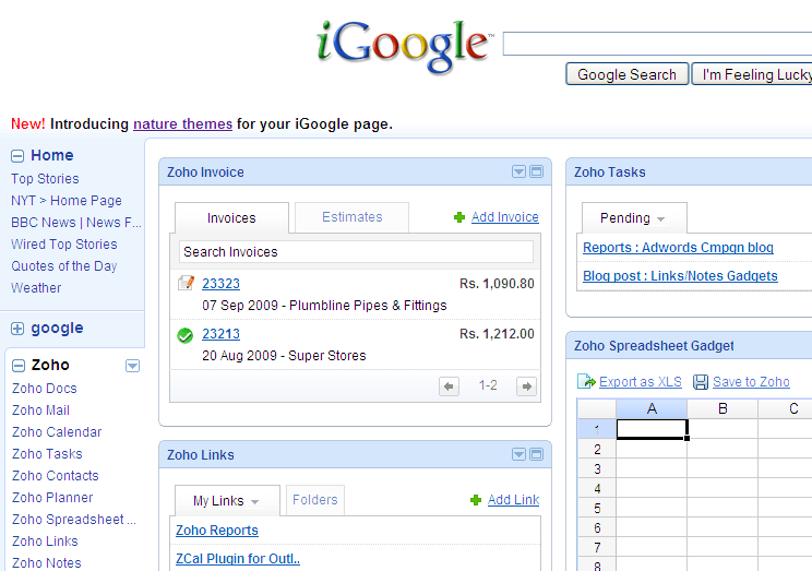 New Gadget for Zoho Invoice - Zoho Blog