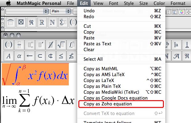 InfoLogic's MathMagic adds support for Zoho Writer equations - Zoho Blog