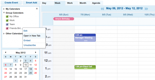 Group Calendar Support & Other Neat Updates in Zoho Calendar - Zoho Blog