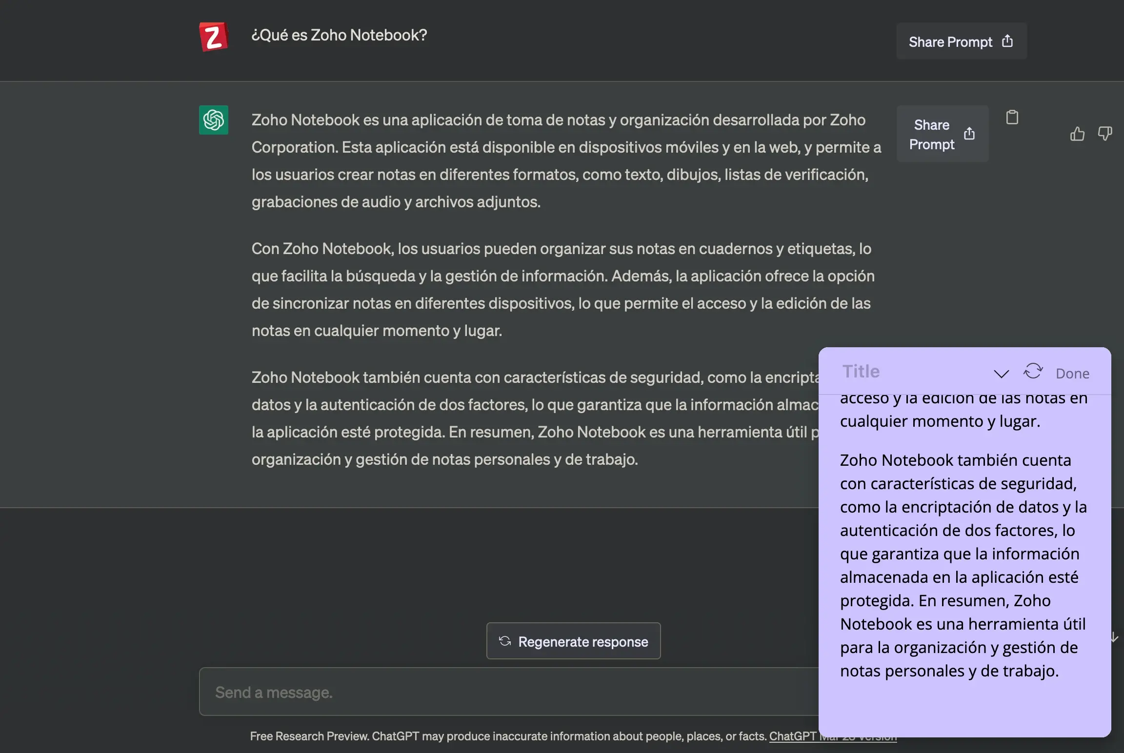 Integraciones de ChatGPT con aplicaciones de Zoho. Todo lo que tiene ...