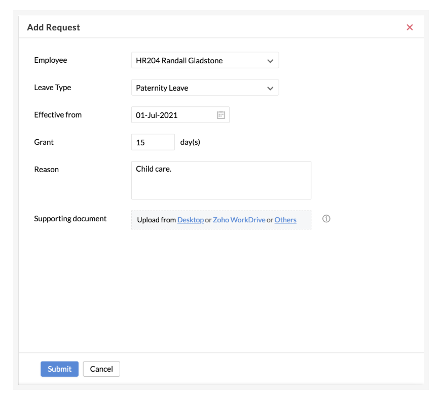 Introducing Leave Grant in Zoho People - Zoho Blog