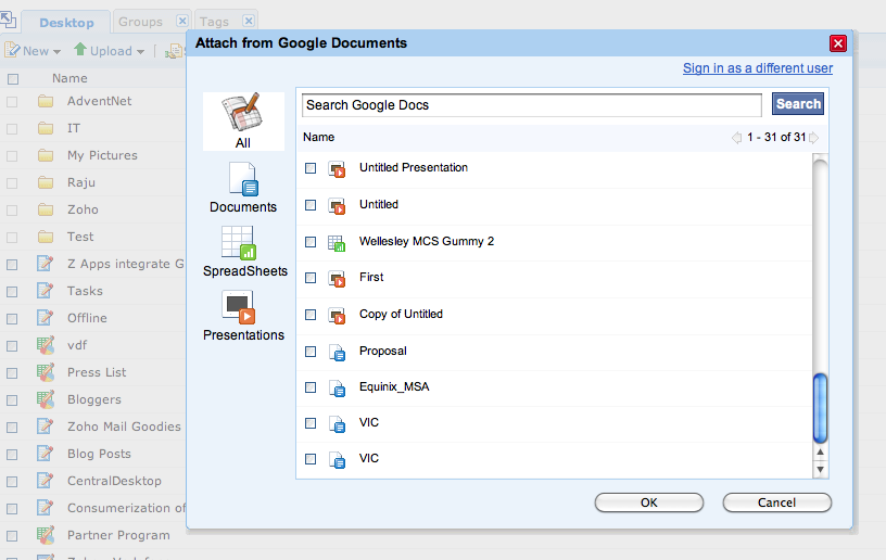 Zoho Apps Integrate Google Docs - Zoho Blog