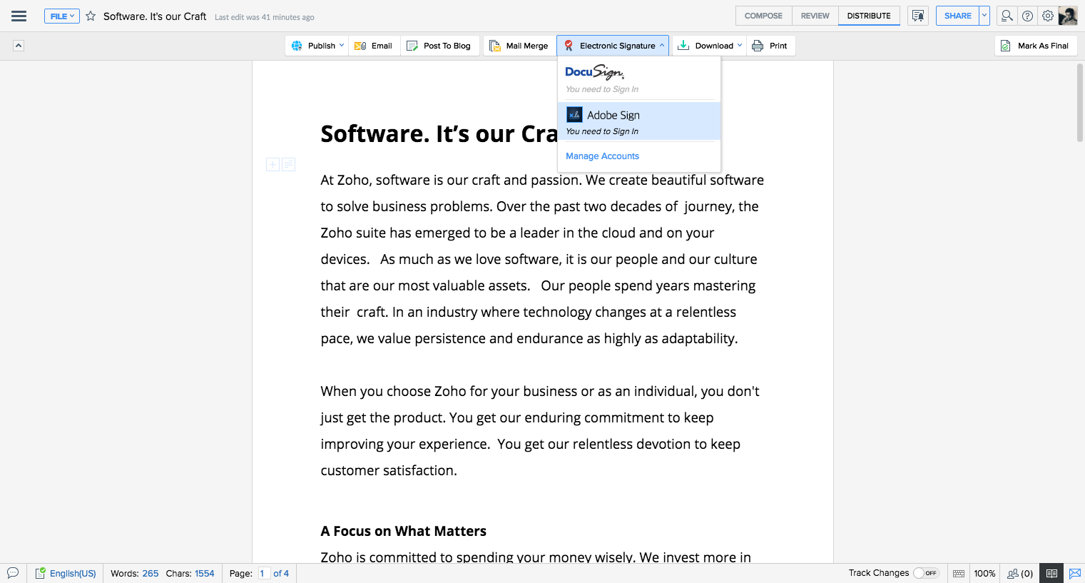 Meet the All-New Zoho Writer: Word Processing, Re-Imagined. - Zoho Blog