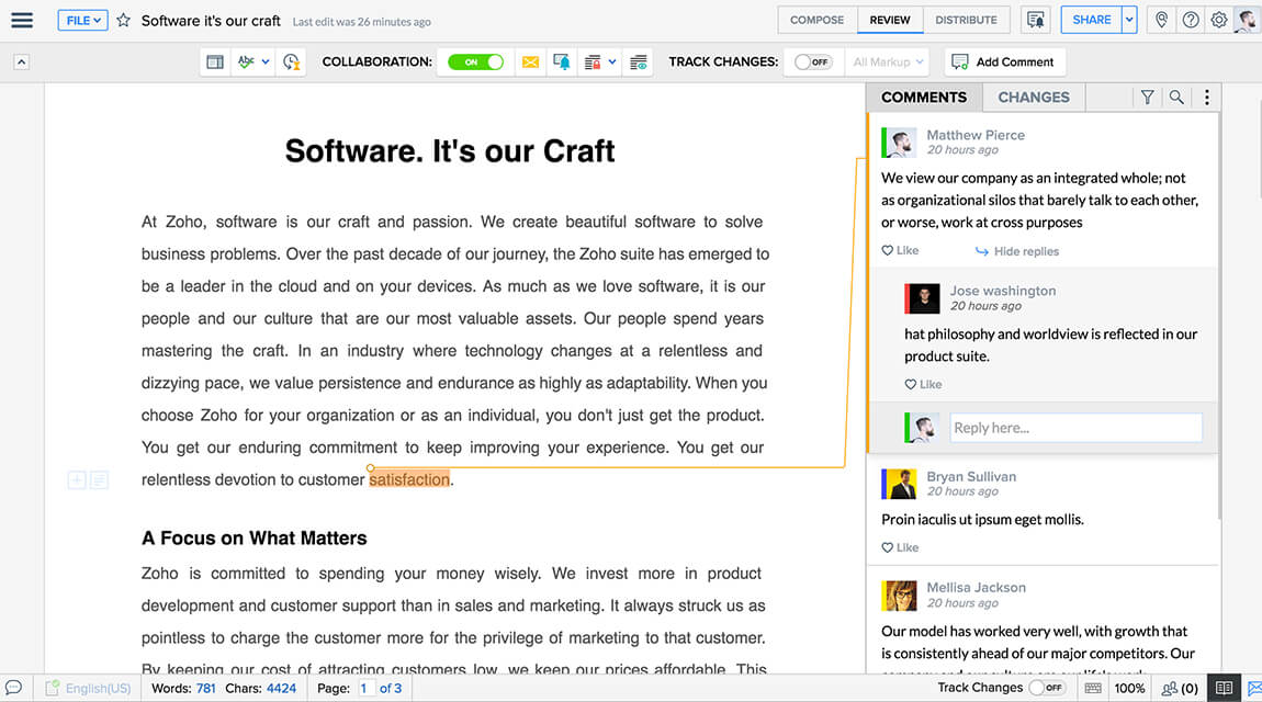 Meet the All-New Zoho Writer: Word Processing, Re-Imagined. - Zoho Blog