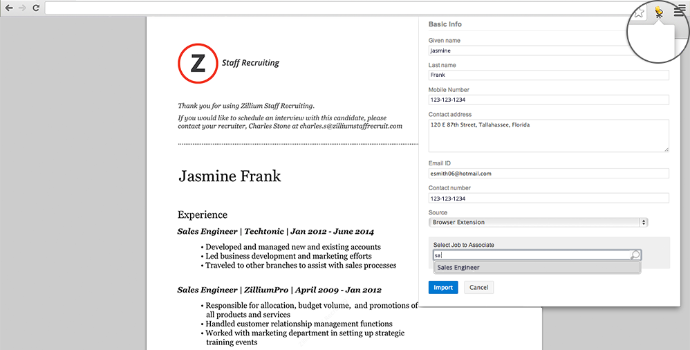 Resume Extractor- Source Candidates Instantly! - Zoho Blog