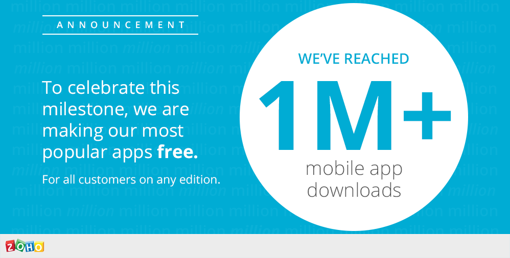 Your on-the-go Zoho apps are now FREE! - Zoho Blog