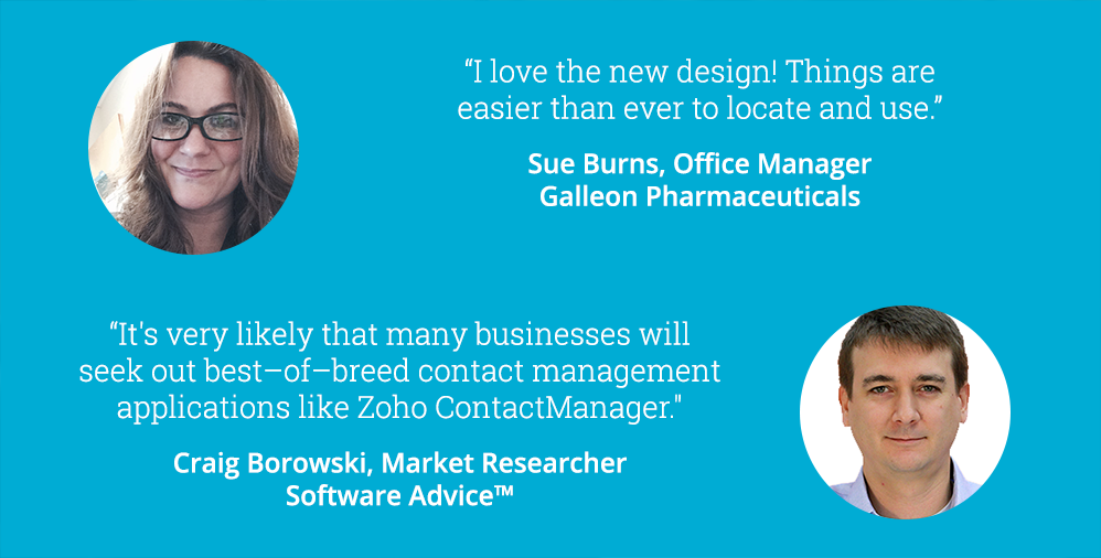 The all new ContactManager takes the cake! - Zoho Blog