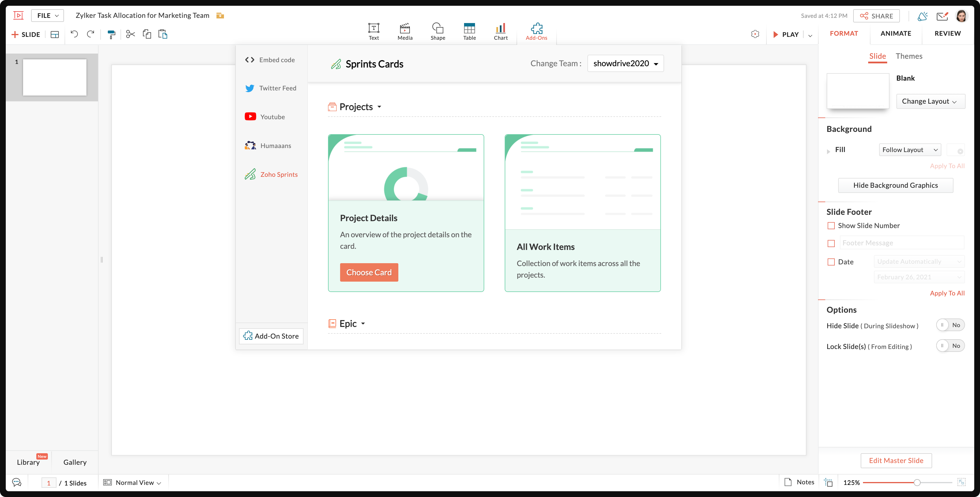 Zoho Show integrates with Zoho Sprints: Gather project insights through ...