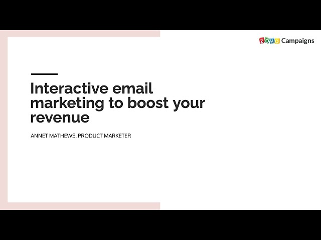Webinar Recap: Interactive email marketing to boost your revenue